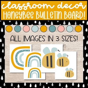 DIY Honeybee and Flowers Bulletin Board Kit, Spring Door Decor for ...