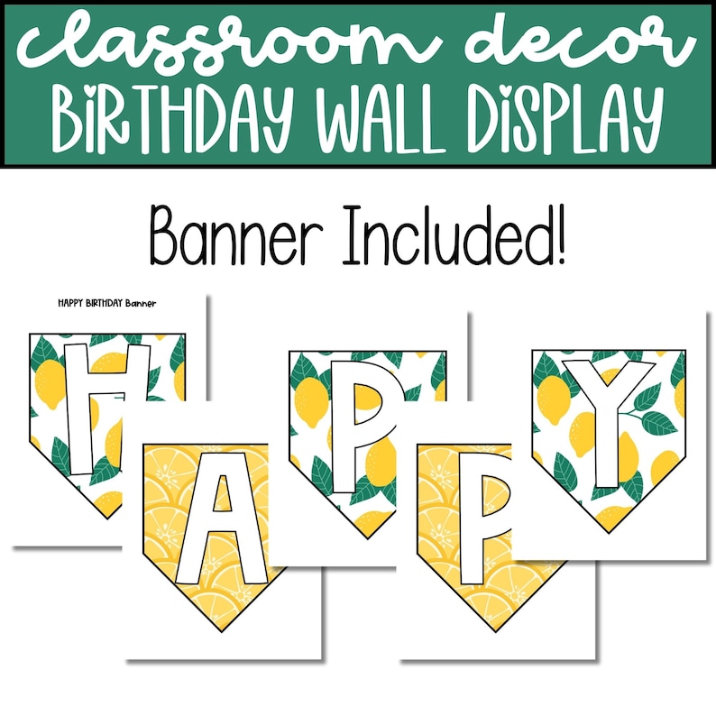 Birthday Bulletin Board Editable Birthday Wall Display For Classroom