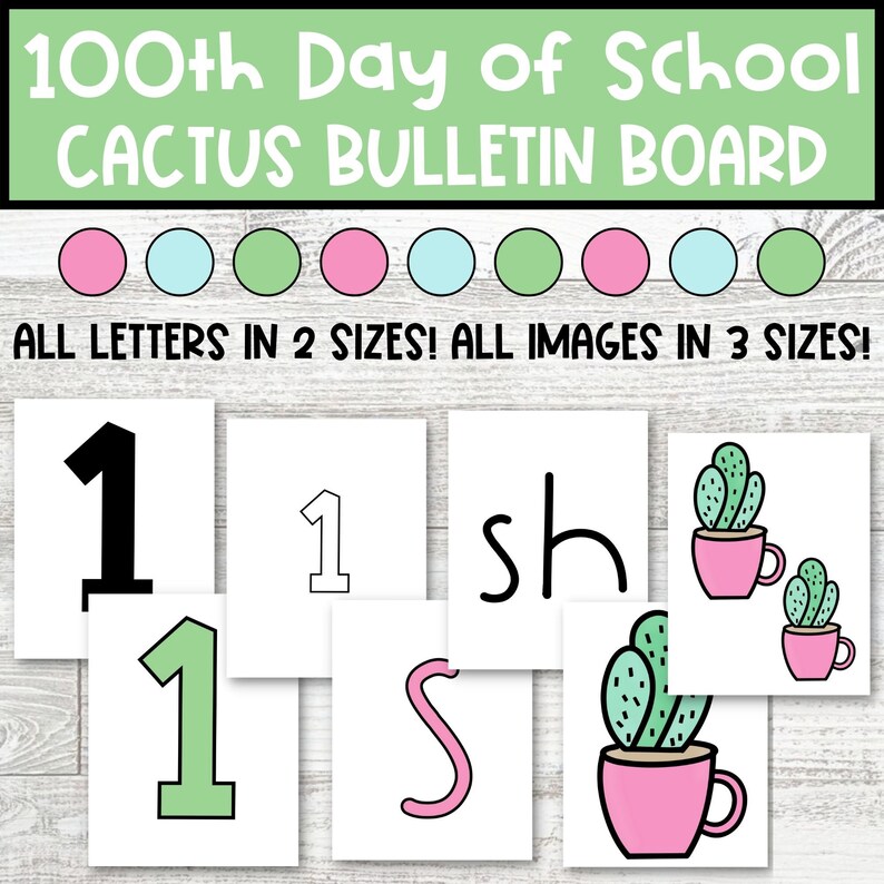 100 Days Sharper DIY 100th Day of School Bulletin Board With - Etsy