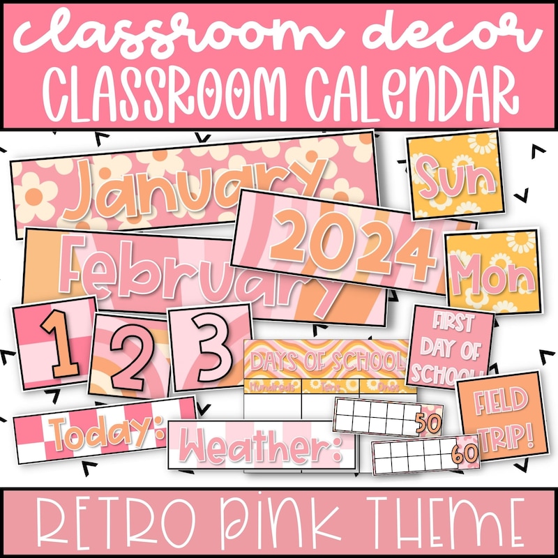 Retro Calendar - Etsy