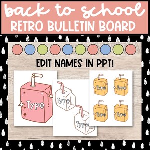 Back to School Retro Bulletin Board for DIY Classroom Decor, Our Class ...