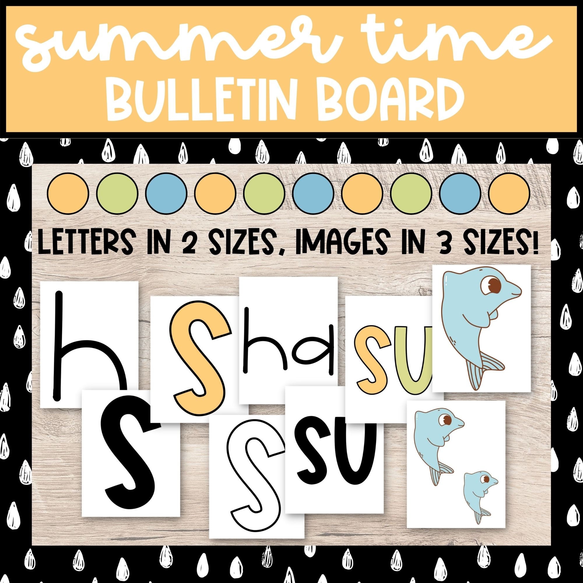 Retro Happy Summer Bulletin Board Kit May and June Door Decor - Etsy