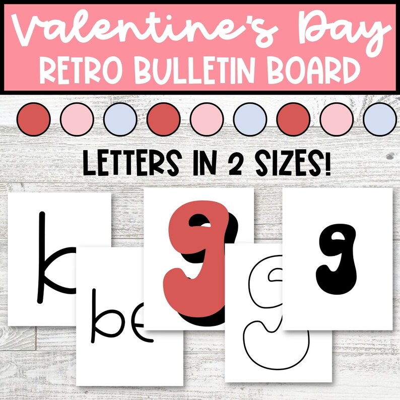 Retro Groovy Valentine's Day Bulletin Board Groovy - Etsy