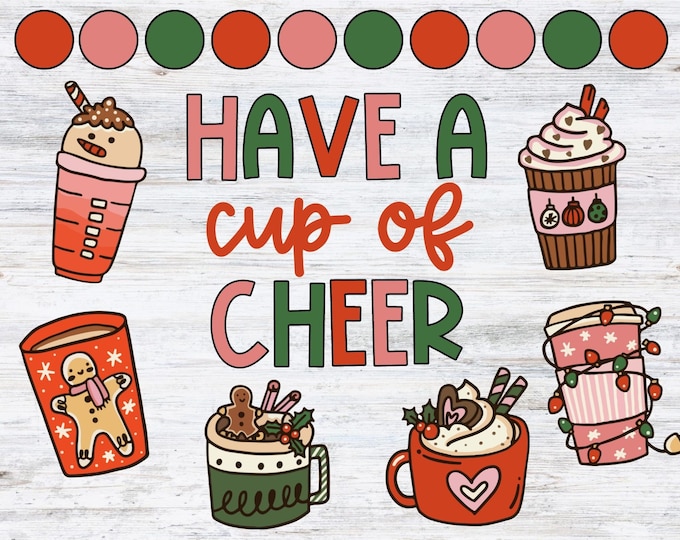 Christmas Bulletin Board Kit | Classroom Decor | Retro - Etsy Canada