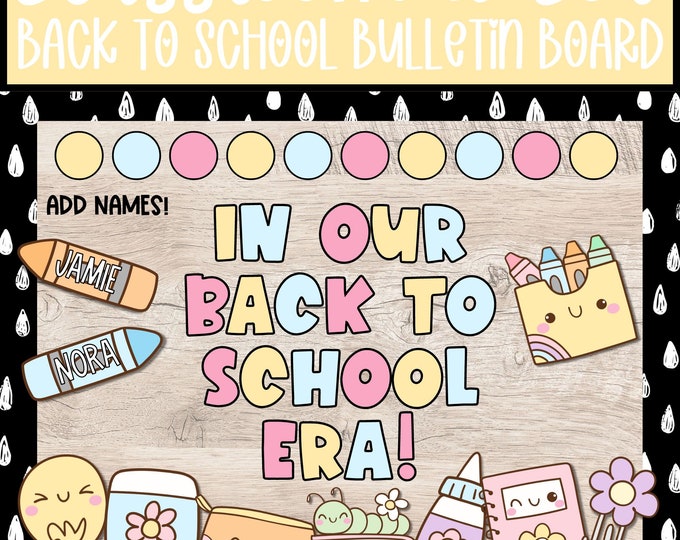 In Our Era Bulletin Board Kit Retro Groovy Classroom Decor Preschool ...