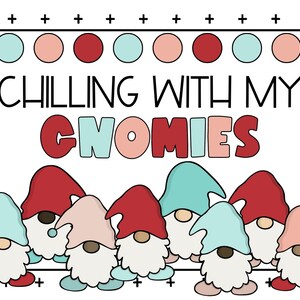 Winter Bulletin Board for Elementary Classroom, Gnomes Bulletin Board ...