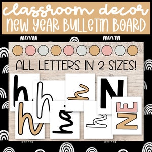 Retro Groovy New Year Bulletin Board Kit, Classroom Decor (digital ...