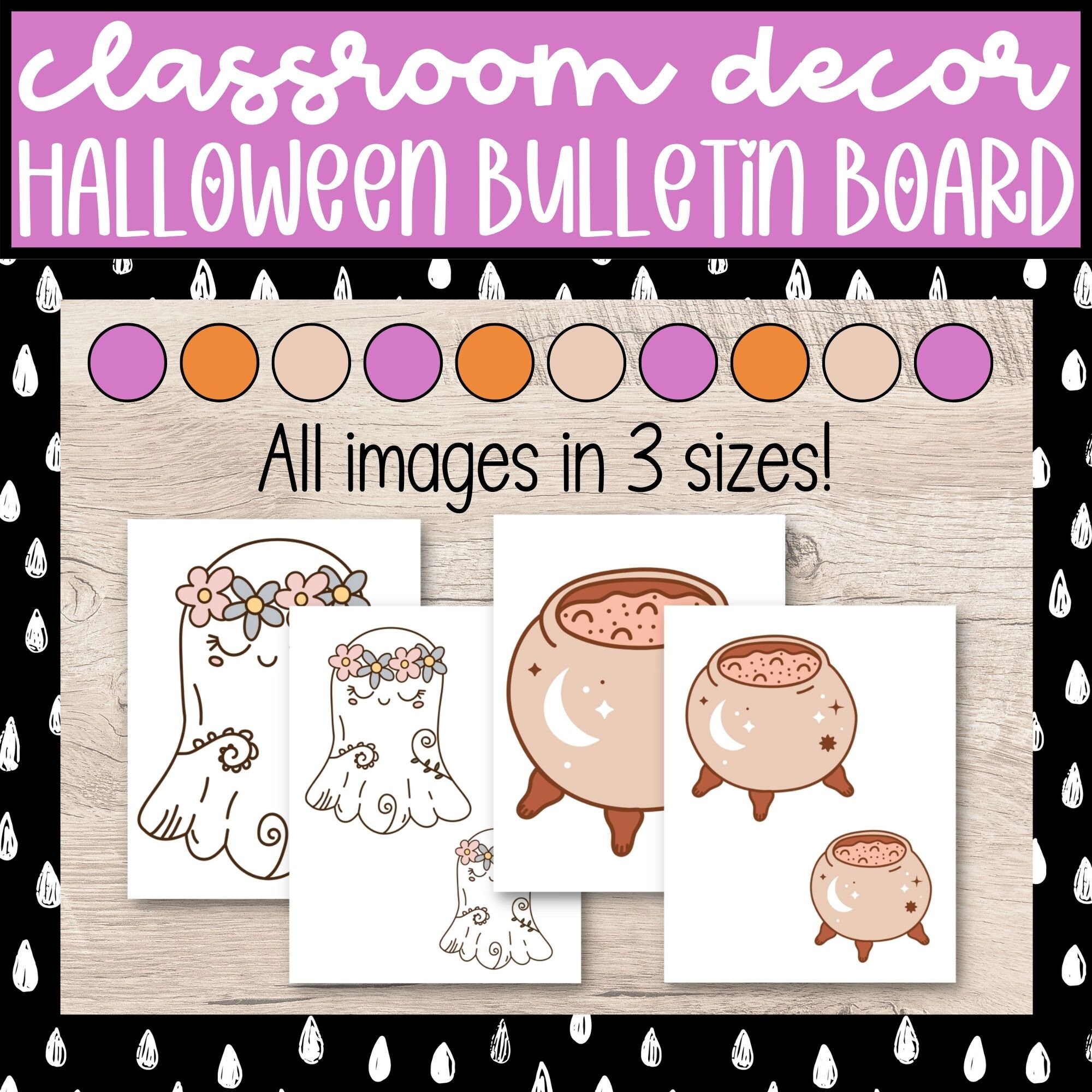 Retro Halloween Bulletin Board, Spooky Season, Retro Fall Classroom ...