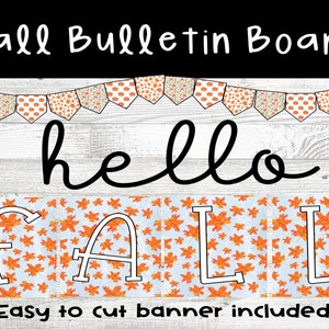 Fall Classroom Bulletin Board, DIY Bulletin Board, Classroom Decor ...