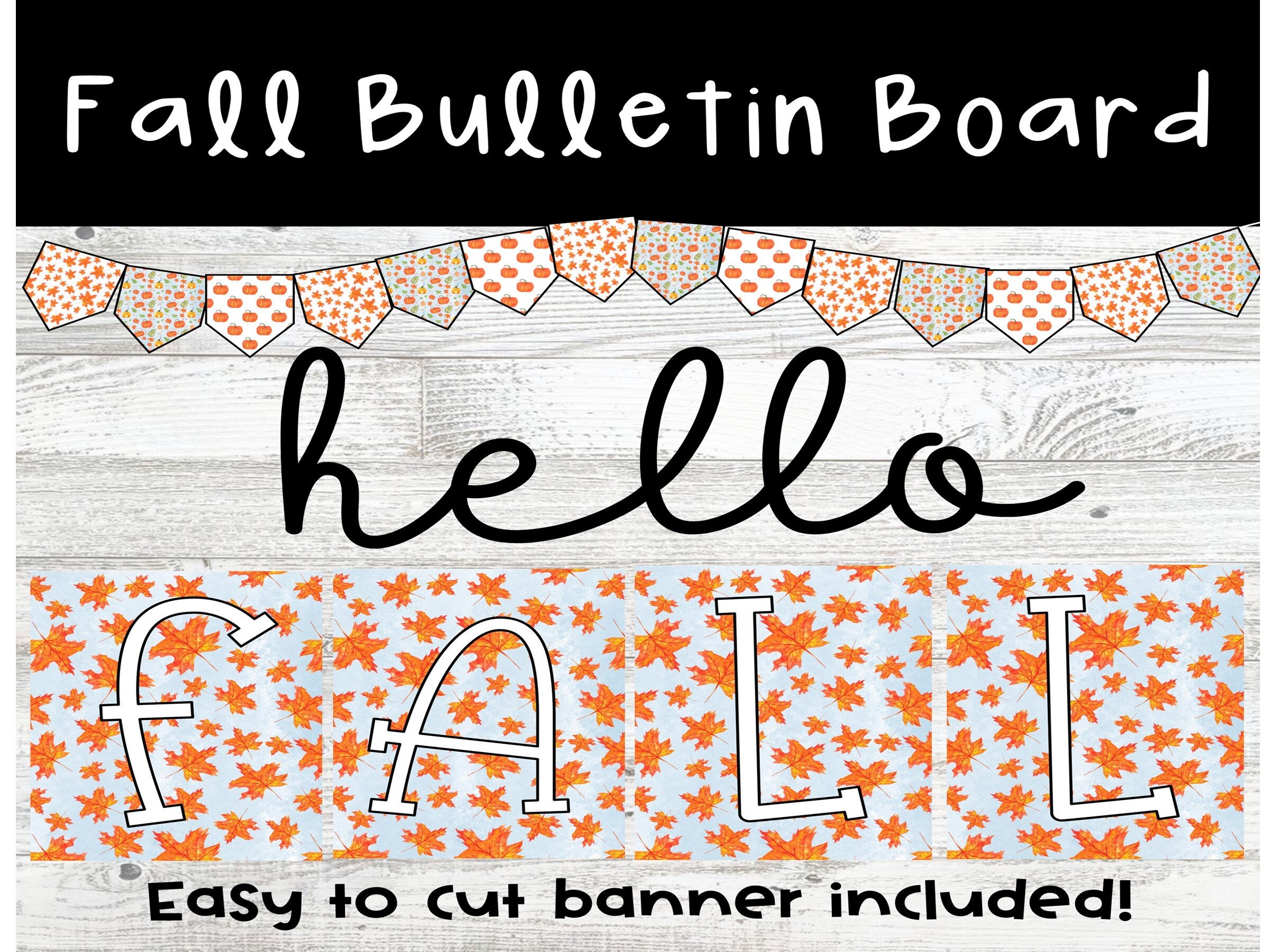 Fall Classroom Bulletin Board DIY Bulletin Board Classroom - Etsy