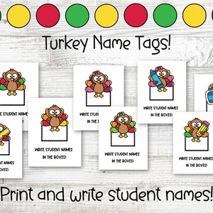 Cute Thanksgiving Turkey Bulletin Board for Elementary Classroom With ...