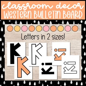 DIY Retro Cowgirl Bulletin Board Kit, Western Classroom Door Decor ...