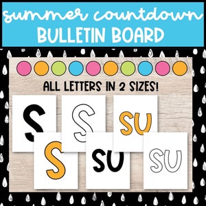 Countdown to Summer Bulletin Board Kit for Teachers and Classroom Decor ...