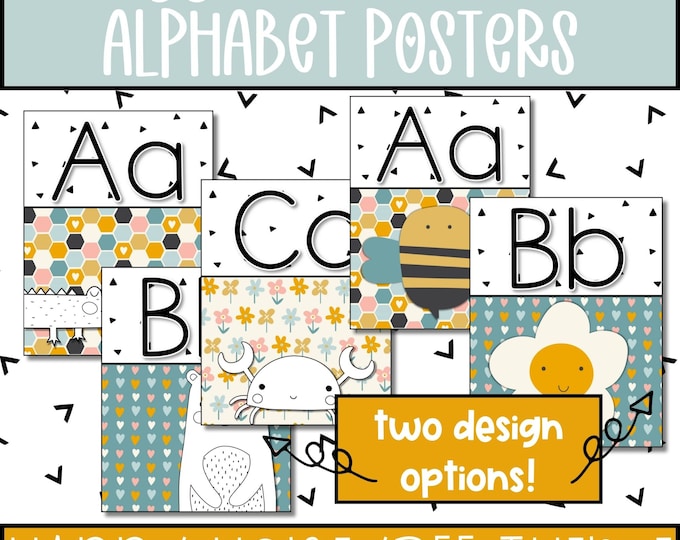 Bee Classroom Decor | Alphabet Posters | Number Posters | Word Wall ...