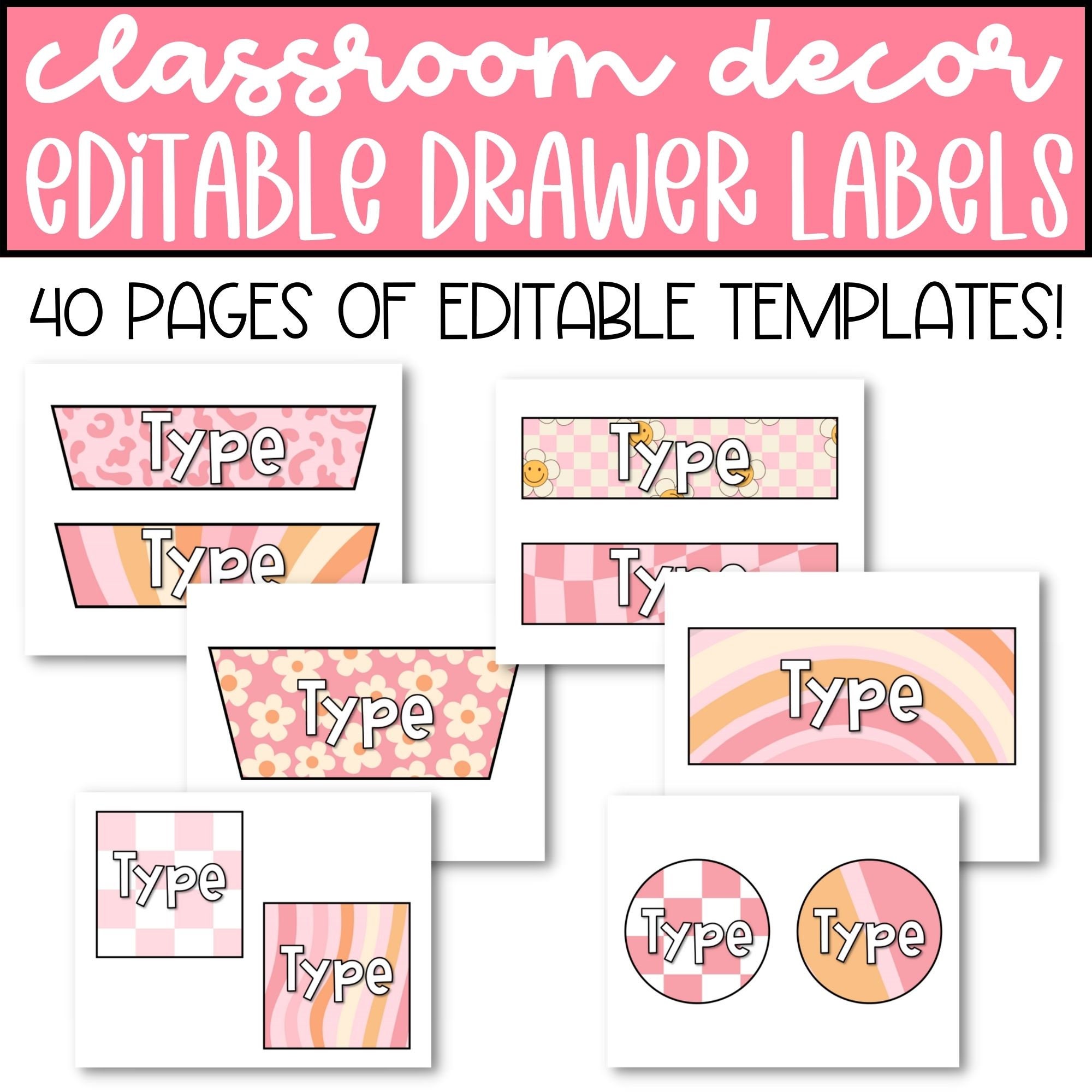 Editable Classroom Labels 10 Drawer Cart Labels Editable - Etsy