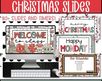 Pink Christmas Daily Slides Templates for Google Slides and Powerpoint ...