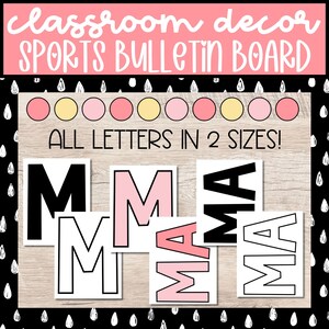 Retro Football Back to School Bulletin Board Kit, Classroom Door Decor ...