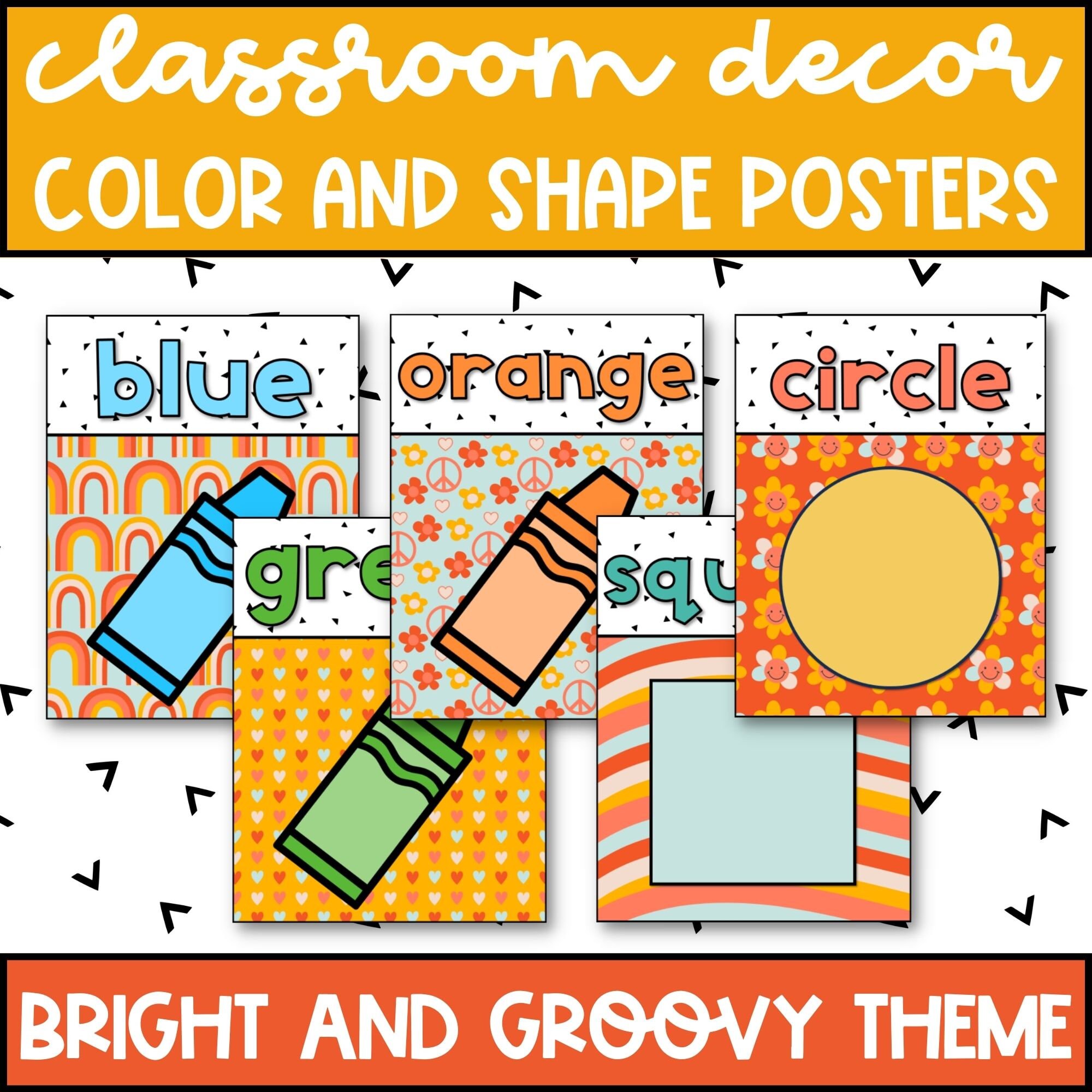 Color and Shape Posters for Classroom DIY Classroom Decor - Etsy
