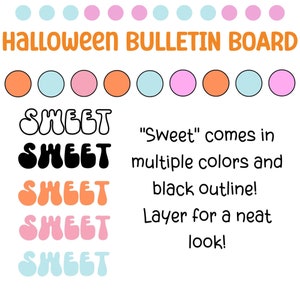 Retro Halloween Bulletin Board, Printable Classroom Bulletin Board ...