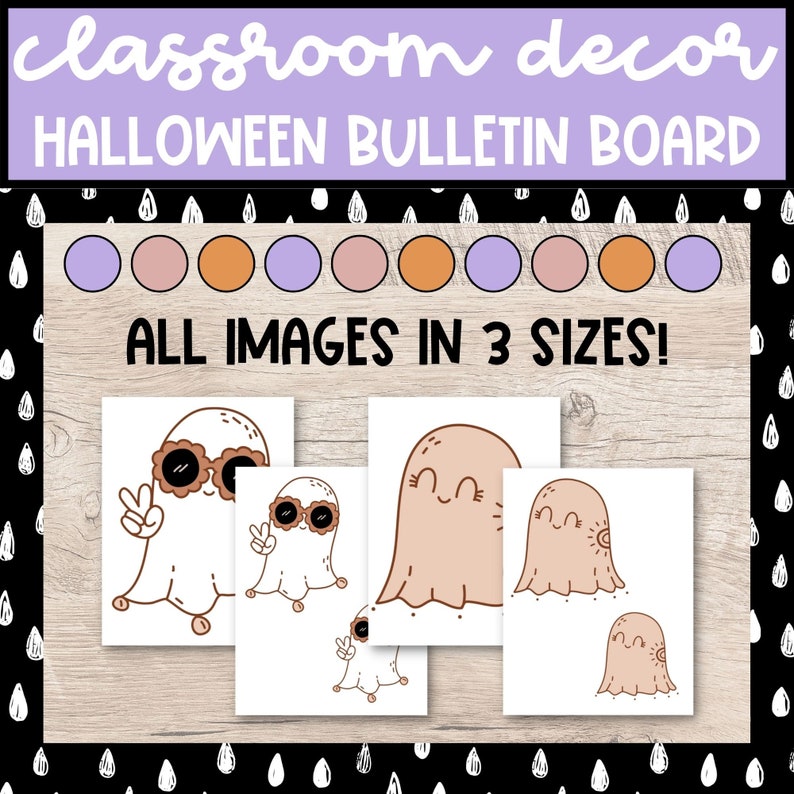 Halloween Retro Bulletin Board Printable Bulletin Board Kit - Etsy