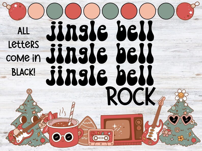 Retro Christmas Bulletin Board for Classroom or Winter Door - Etsy