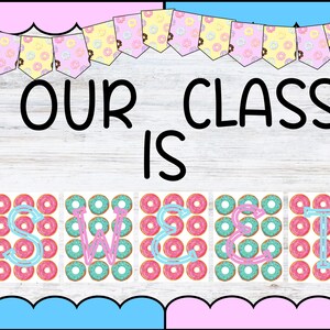 Donut Classroom Bulletin Board, DIY Bulletin Board, Teacher Decor ...