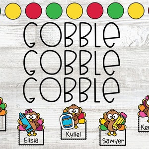 Cute Thanksgiving Turkey Bulletin Board for Elementary Classroom With ...