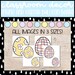 DIY Retro Spring and Easter Egg Bulletin Board Kit, March April Door ...