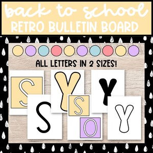 Back to School Retro Groovy Bulletin Board for Easy DIY Classroom Decor ...