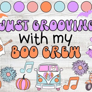 DIY Retro Halloween Bulletin Board, Printable Classroom Bulletin Board ...