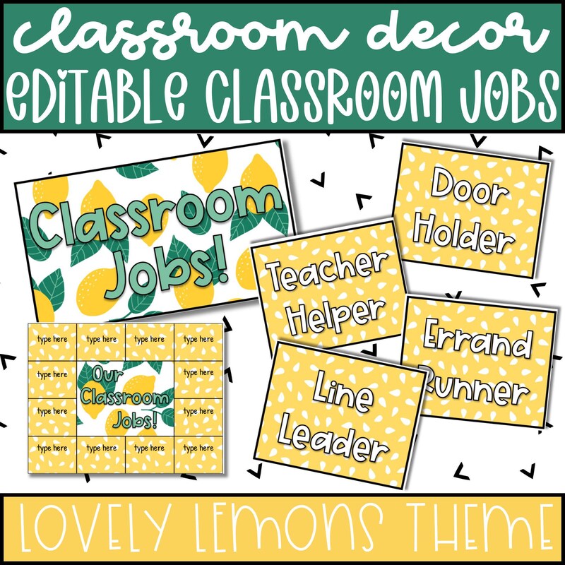 Classroom Jobs Chart - Etsy