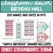 Birthday Bulletin Board for Classroom, DIY Classroom Decor, Strawberry ...