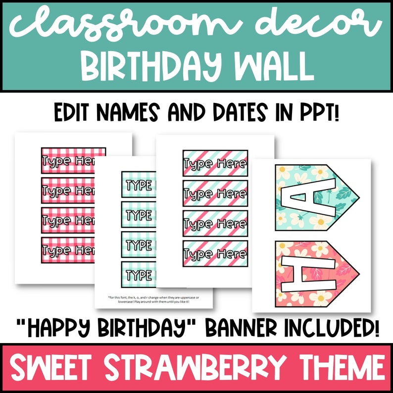 Birthday Bulletin Board for Classroom DIY Classroom Decor - Etsy