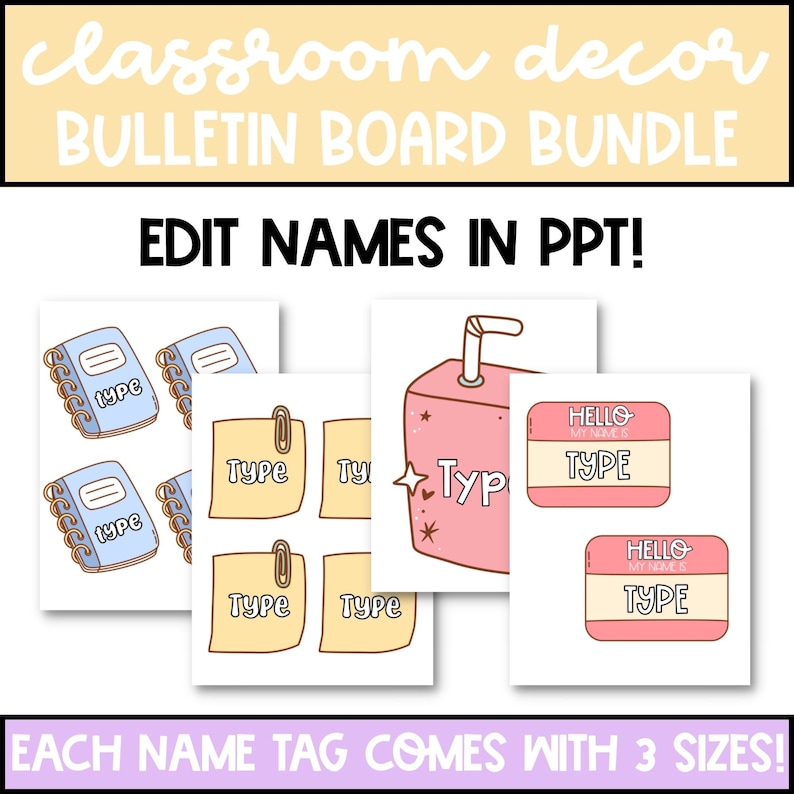 Retro Back to School Bulletin Board Decor Bundle (digital Download) - Etsy