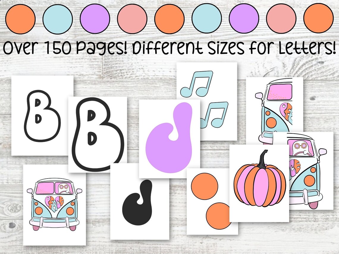 DIY Retro Halloween Bulletin Board Printable Classroom - Etsy