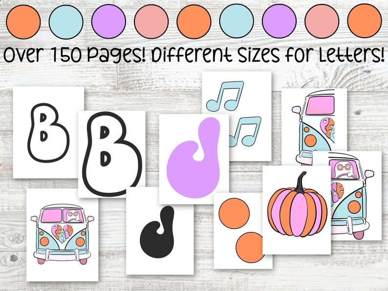 DIY Retro Halloween Bulletin Board, Printable Classroom Bulletin Board ...