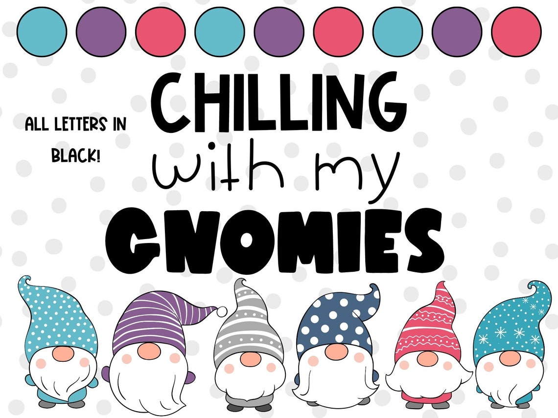 Winter Bulletin Board for Elementary Classroom, Gnomes Bulletin Board ...