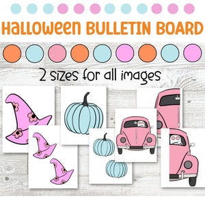 Retro Halloween Bulletin Board, Printable Classroom Bulletin Board ...