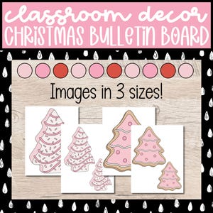 Christmas Tree Cake Bulletin Board for Classroom, Winter Door Decor ...