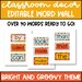 Editable Word Wall and Sight Word Cards for Retro Classroom Decor, DIY ...