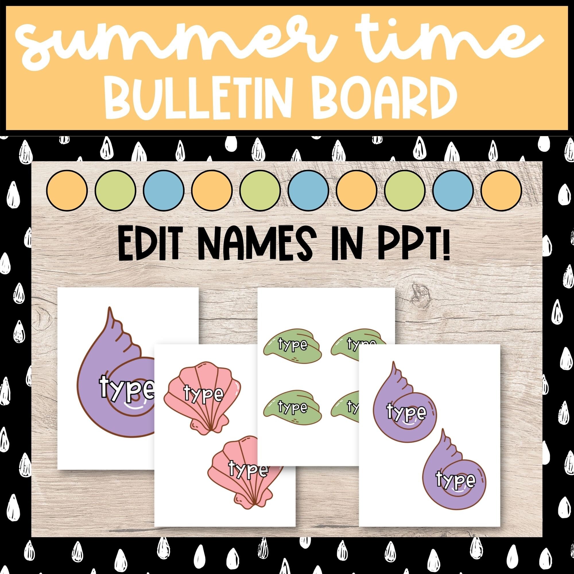 Retro Happy Summer Bulletin Board Kit May and June Door Decor - Etsy