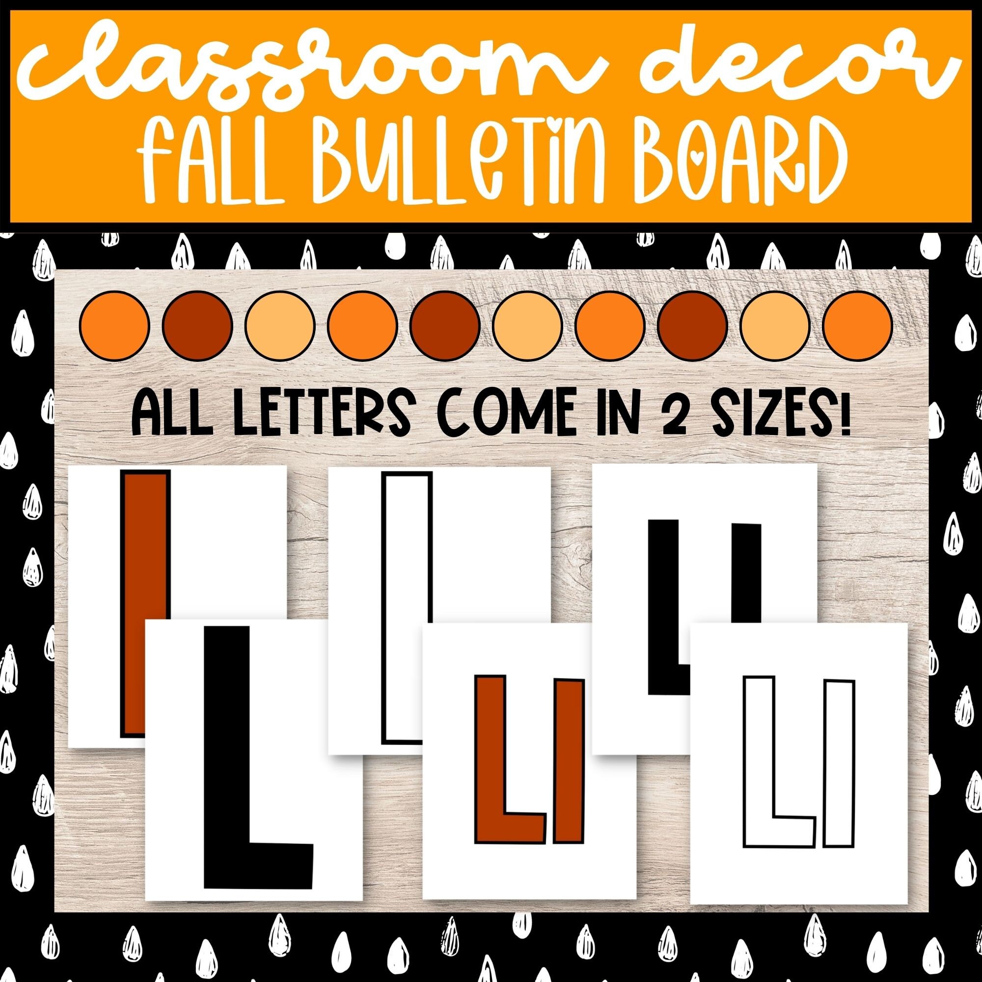 Fall Bulletin Board Feels Like Fall September October Door - Etsy