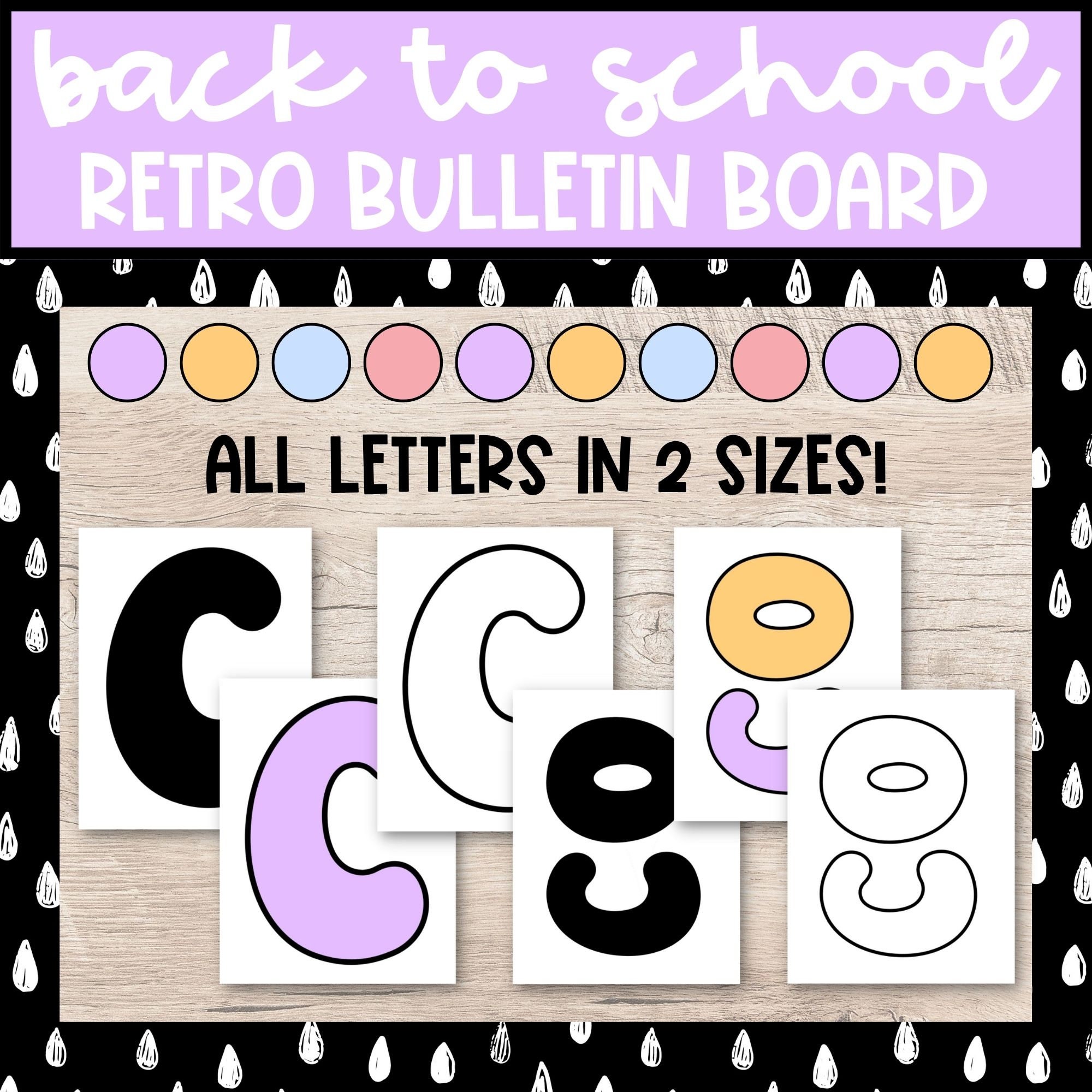 Back to School Reading Bulletin Board, Retro Library Bulletin Board for ...