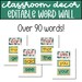 Editable Word Wall and Sight Word Cards for Classroom, Lemon Themed ...