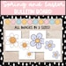 Retro Spring Bulletin Board Kit, Floral Easter Classroom Decor (digital ...