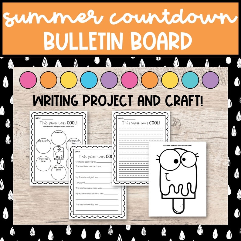 Countdown to Summer Bulletin Board Kit for Teachers and Classroom Decor ...