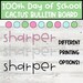 100 Days Sharper DIY 100th Day of School Bulletin Board With Editable ...