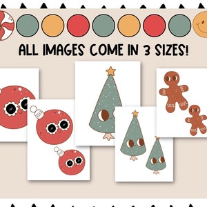 Retro Christmas Bulletin Board for Classroom, Hallway, or Winter Door ...