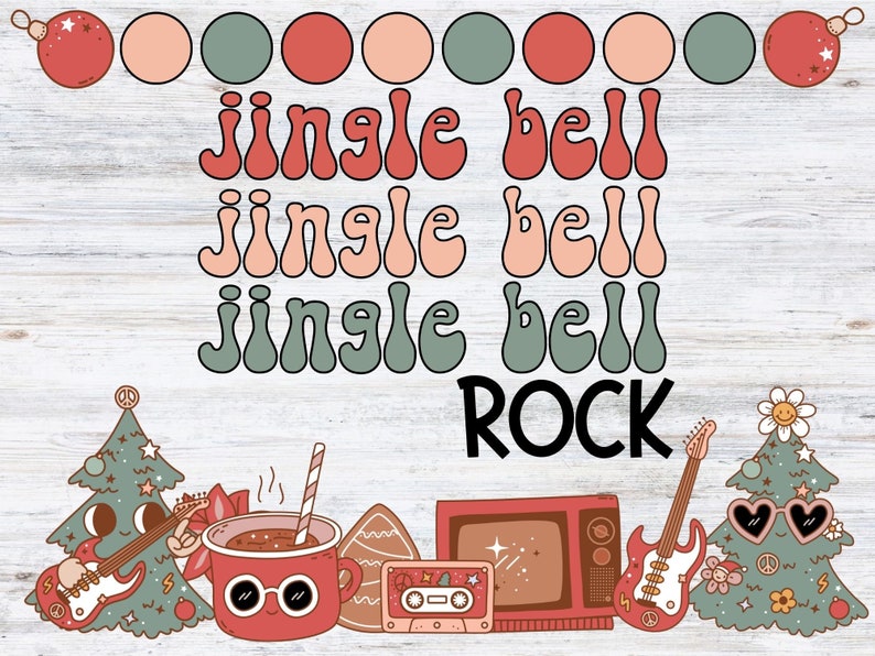 Retro Christmas Bulletin Board for Classroom or Winter Door - Etsy