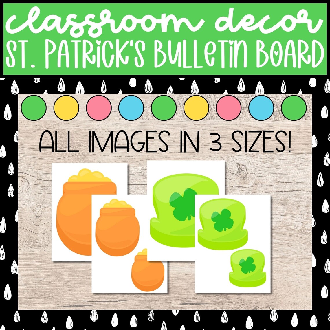 DIY Lucky Charms St. Patrick's Day Bulletin Board With Editable Name ...